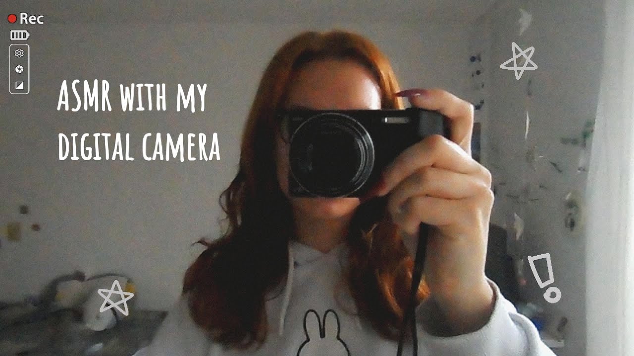 ASMR with my 12 year old digital camera lo-fi asmr, tapping on cd, switch, ps4 controller, moss ...