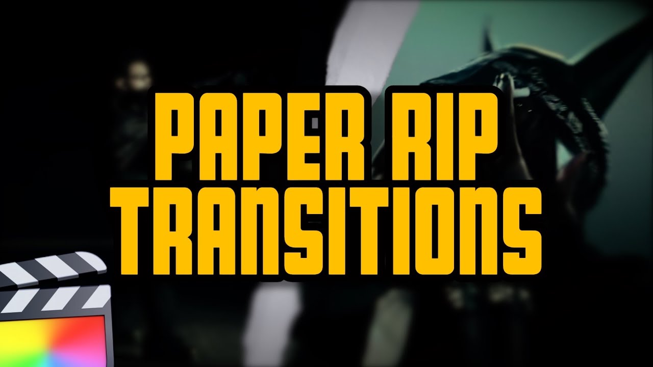 How to Create a Paper Rip Wipe Transition in Final Cut Pro X - YouTube