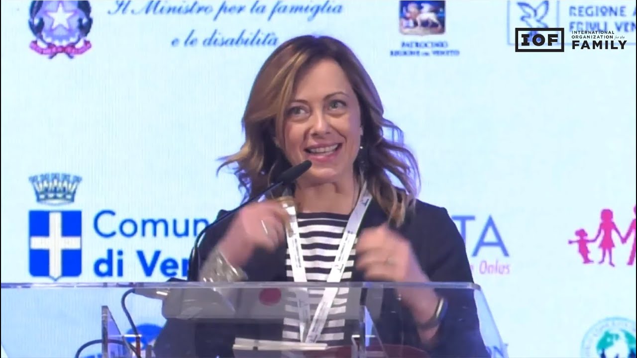 Full speech of Giorgia Meloni at WCF Verona 2019 - YouTube