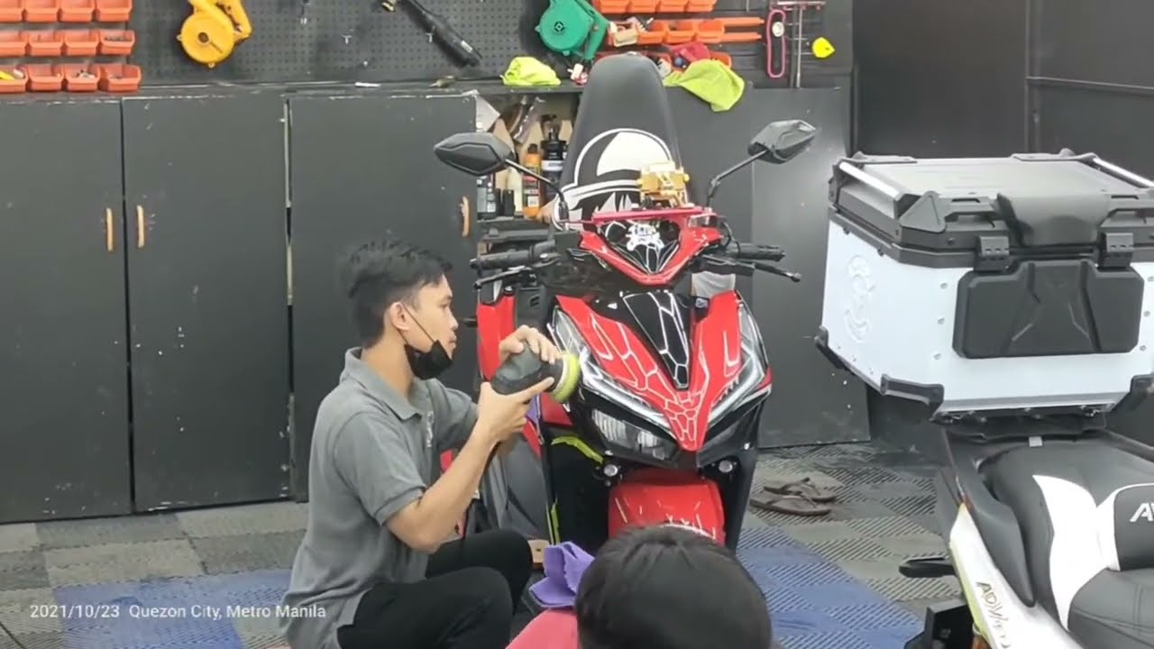 honda click ceramic coating - YouTube