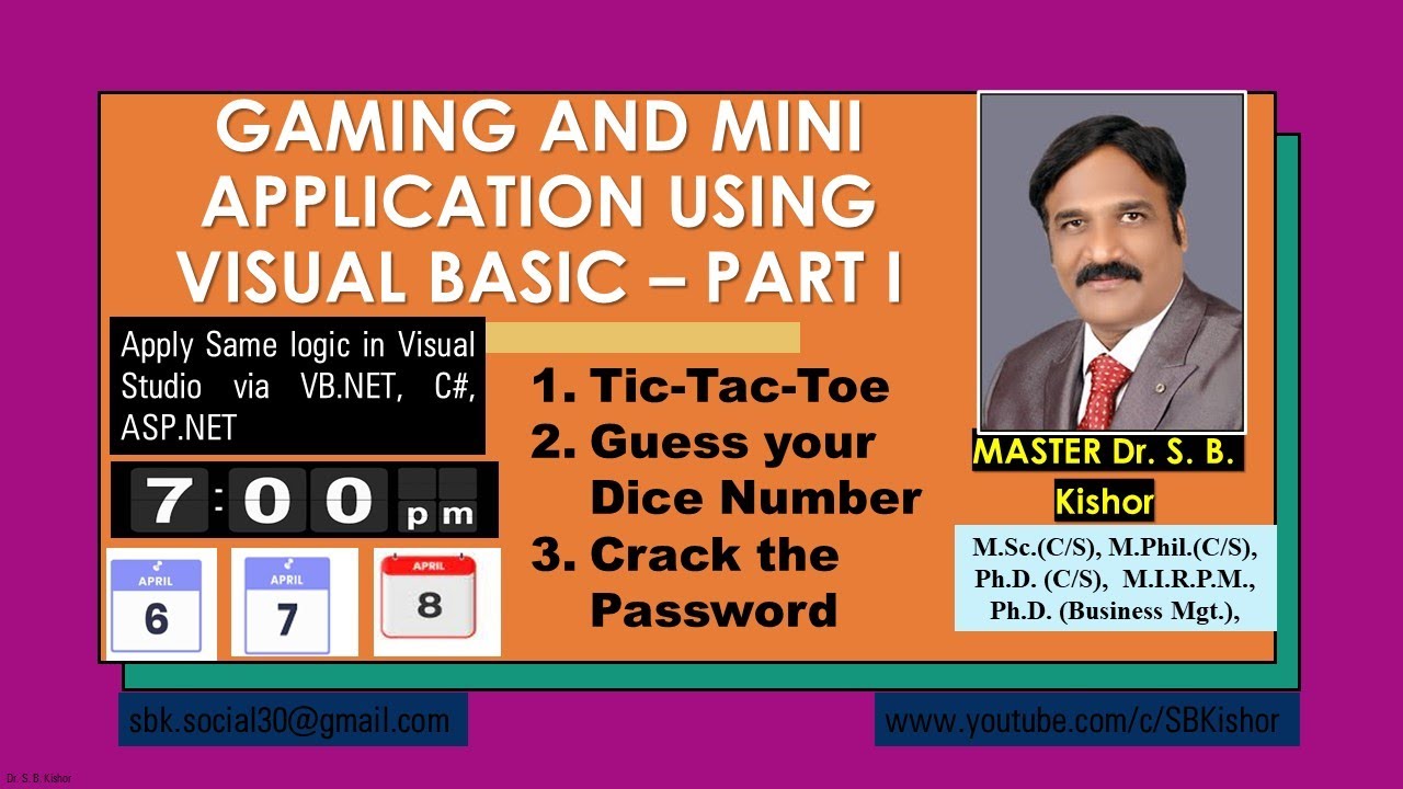 Gaming and Mini Application using Visual Basic - Part I - YouTube