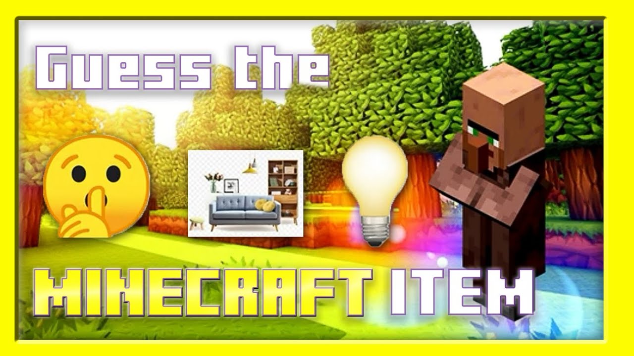 Guess the MINECRAFT ITEM Only 3/10 Minecrafter can solve this Minecraft ...