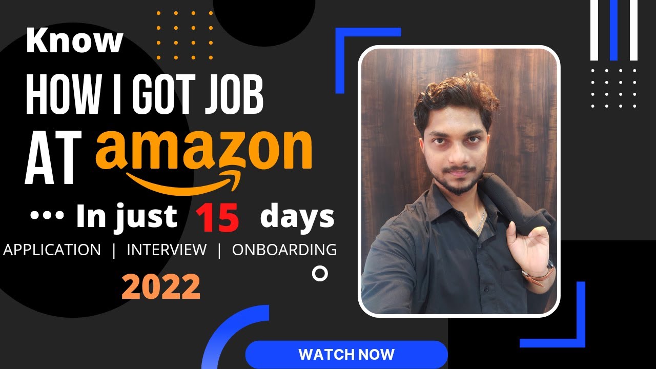 How To Apply For A Job At Amazon And Get Hired In 15 Days | Application ...
