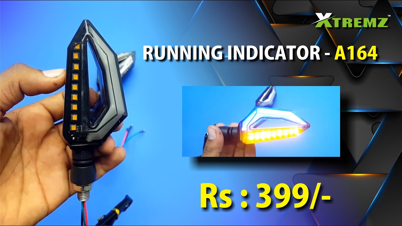 Bike Dual Color LED Fancy Indicator | Modification Running Indicators ...