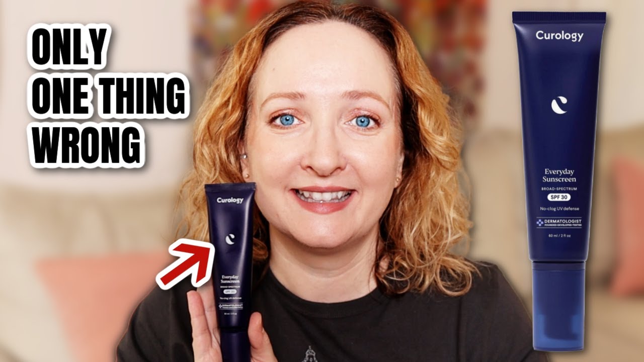 CUROLOGY MINERAL Everyday SUNSCREEN (Wear Test & Review) - YouTube