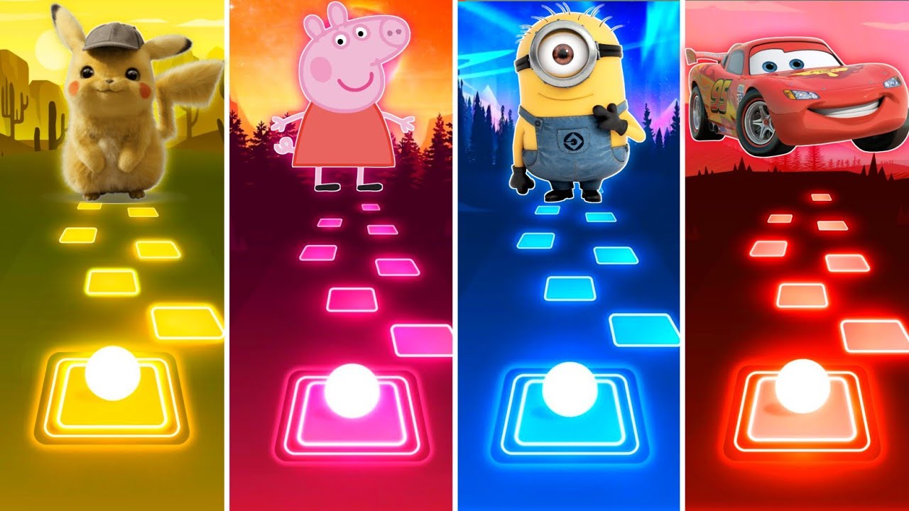 Pokemon Pikachu vs Peppa Pig vs Minions Stuart vs Cars Lightning ...