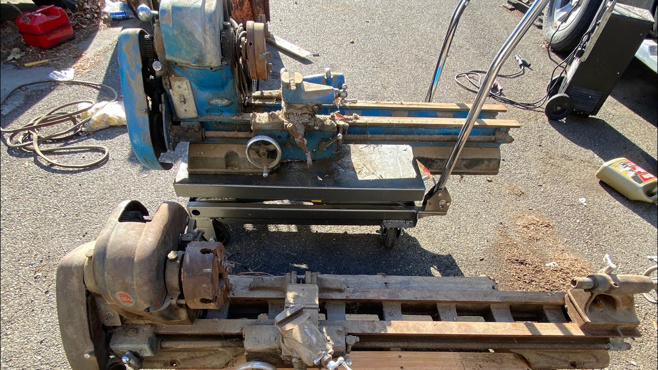New machine day, 10 and 12 inch atlas lathes - YouTube