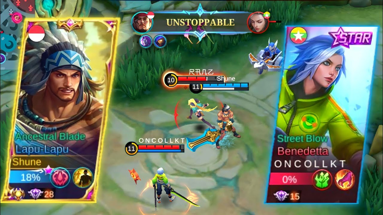 Build Tersakit Lapu-Lapu & Item Counter Benedetta Joy Exp Lane - YouTube