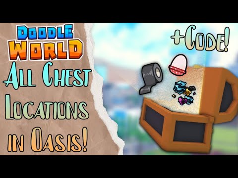 All 8 Chests in The OASIS + *CODE* | Roblox Doodle World - YouTube