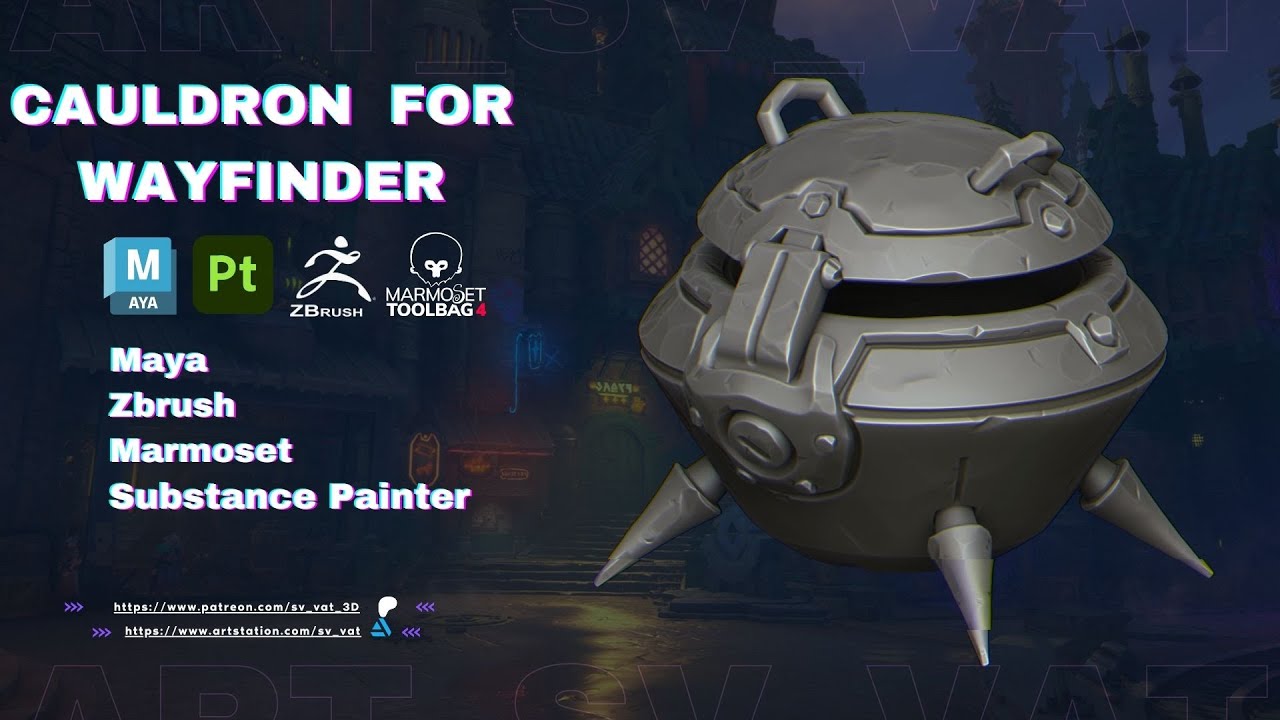 Cauldron for Wayfinder Stylized Sculpt (TimeLaps) - YouTube