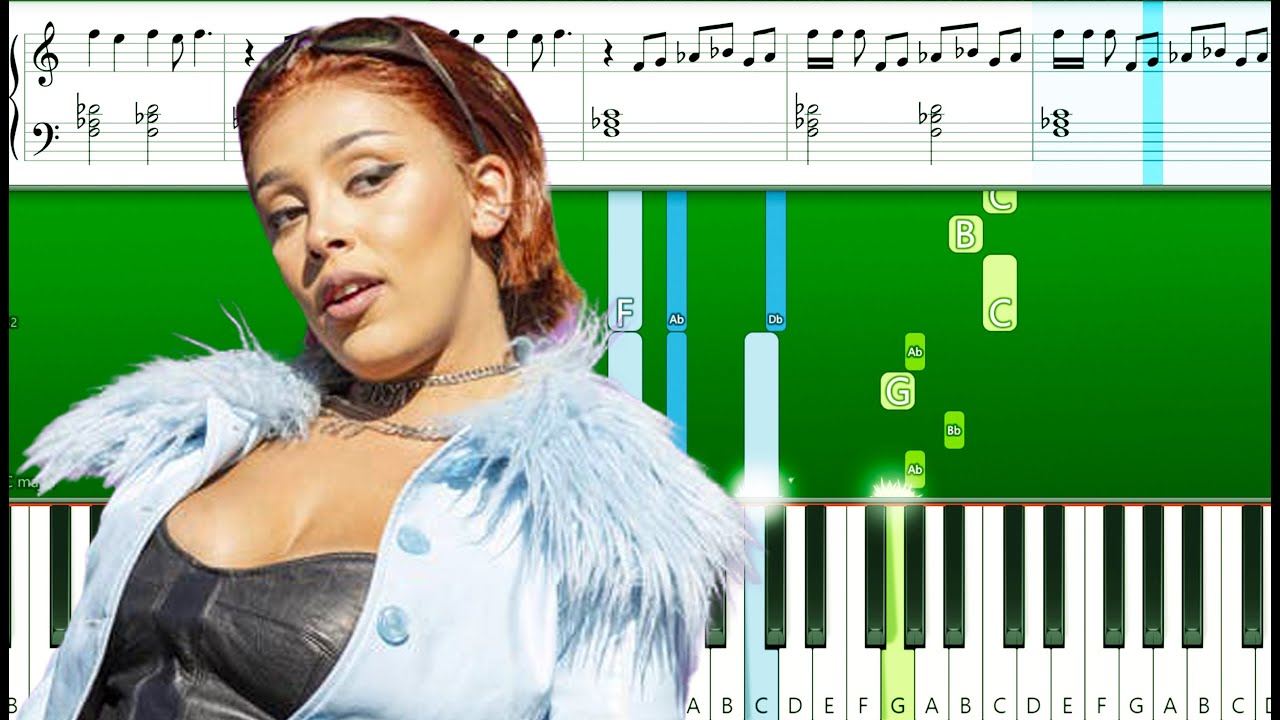 Doja Cat - Payday (feat. Young Thug) (Piano Tutorial Sheets) - YouTube