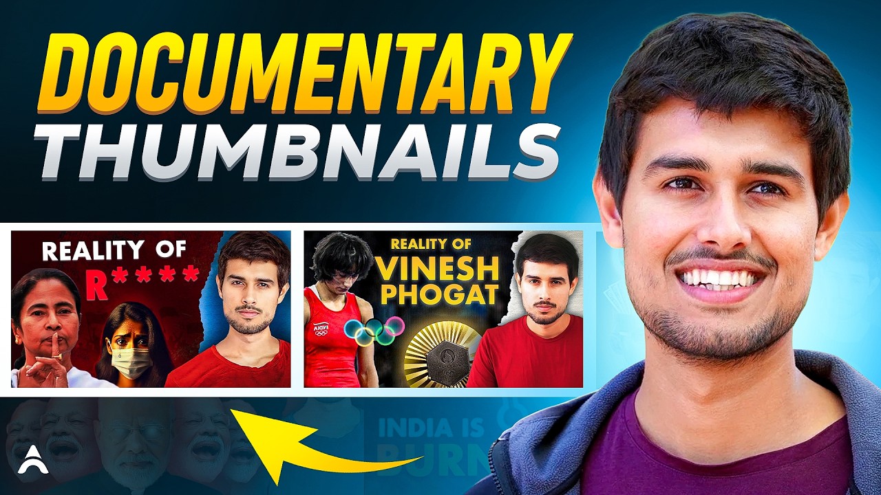 How to Make Documentary Thumbnail Like @dhruvrathee in Photoshop? - YouTube