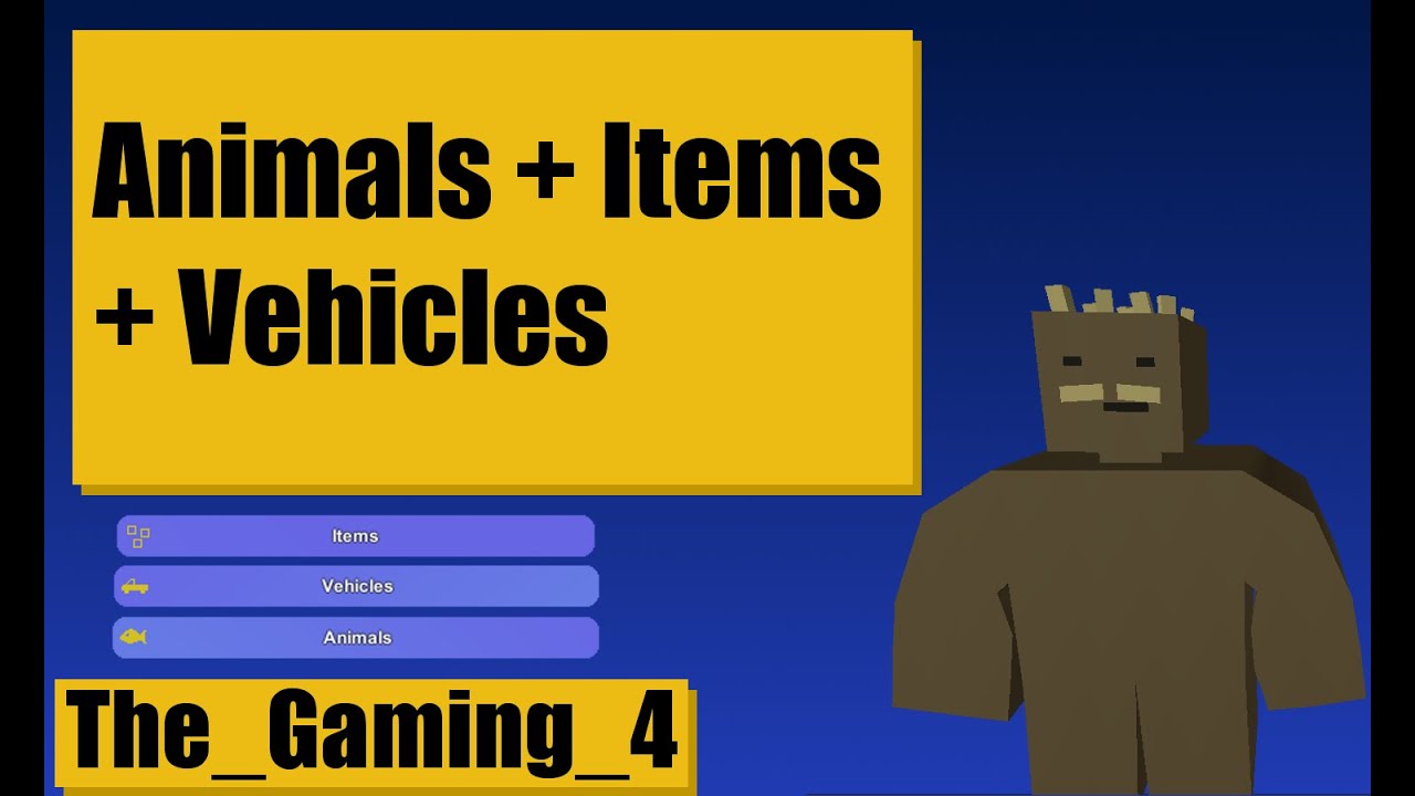 Unturned Tutorial: Map Editor Spawns - Animals, Items & Vehicles - YouTube