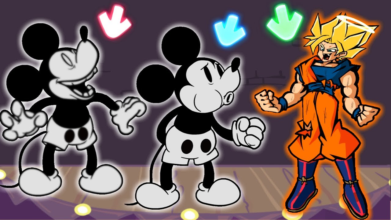 FNF Character Test | Gameplay VS My Playground | Dragon Ball, Mickey ...