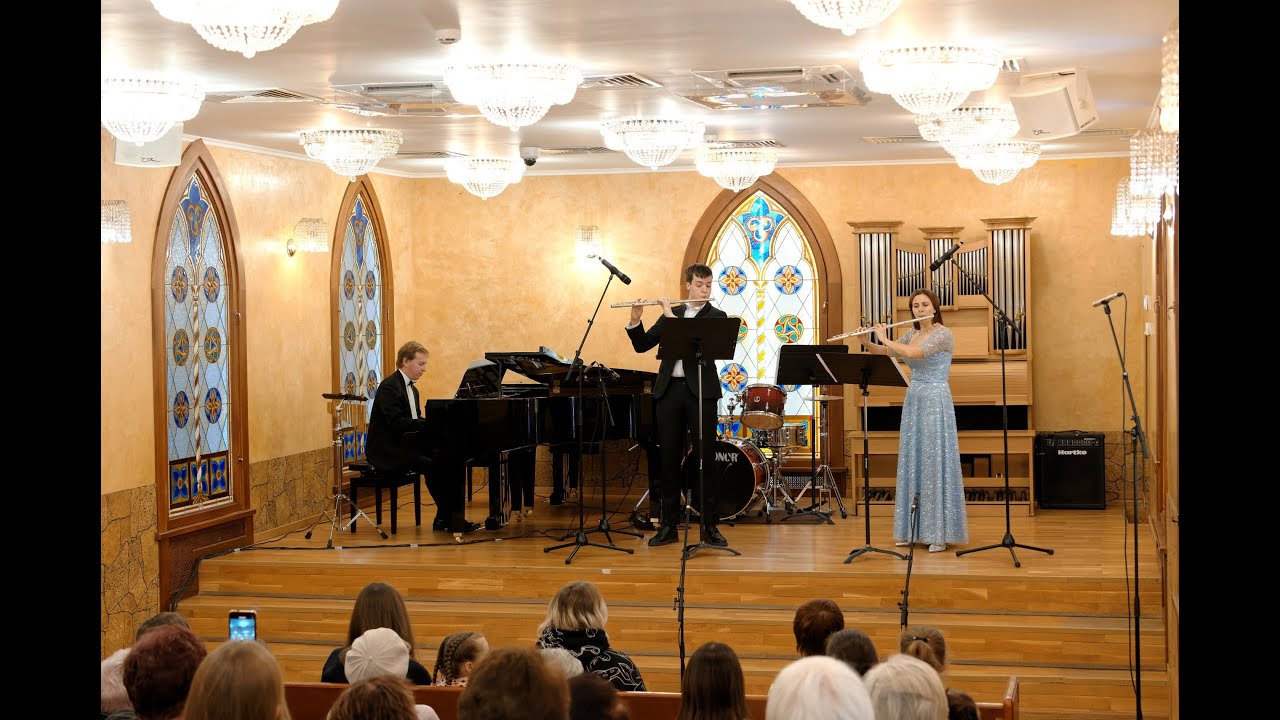 E. Magalif FOR TANYA. Two Flutes & Piano with Wind Chimes - YouTube