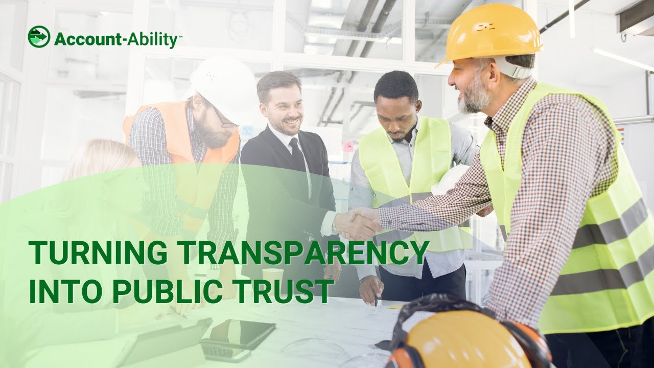 Account-Ability: Turning Transparency Into Public Trust - YouTube