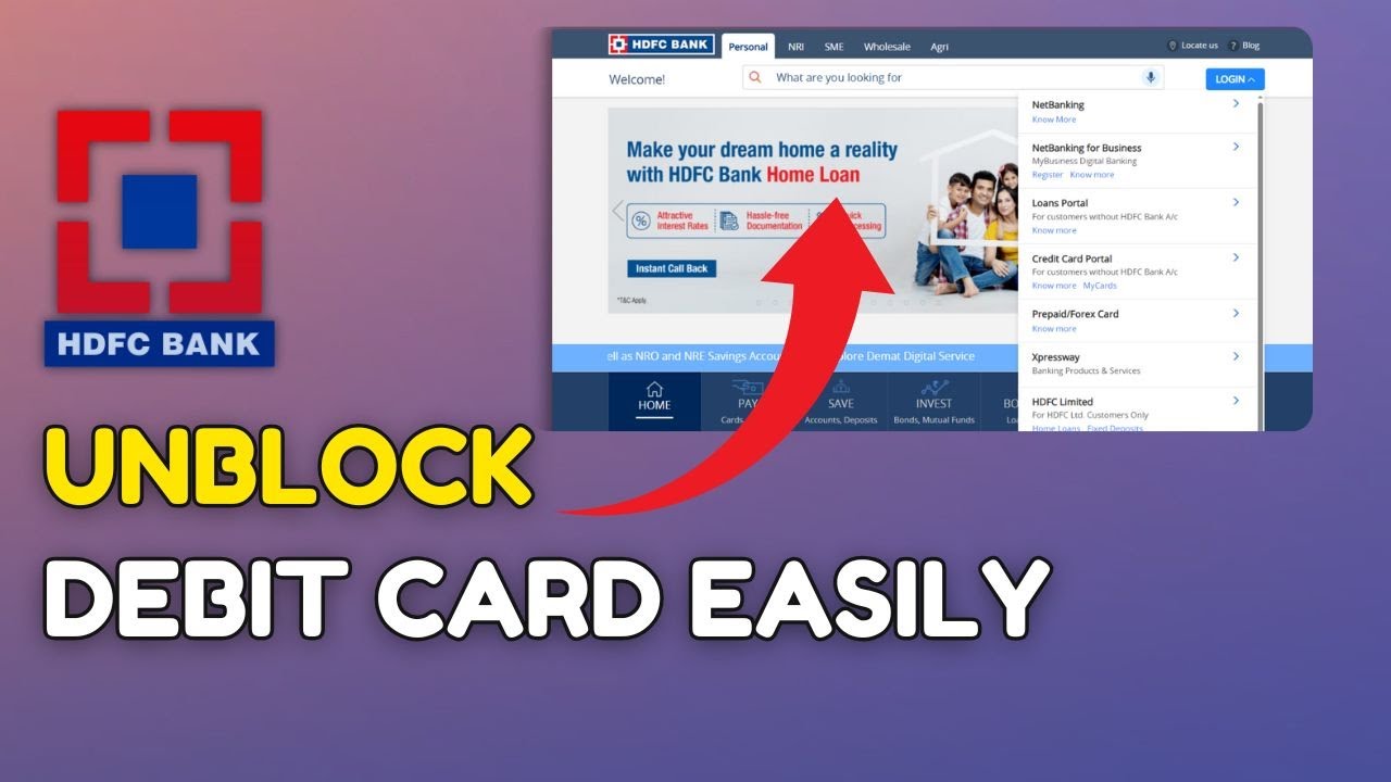 How to Unblock HDFC Debit Card 2025? - YouTube