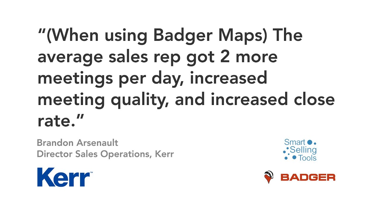 Badger Maps - Interview with Kerr Sales Director - YouTube