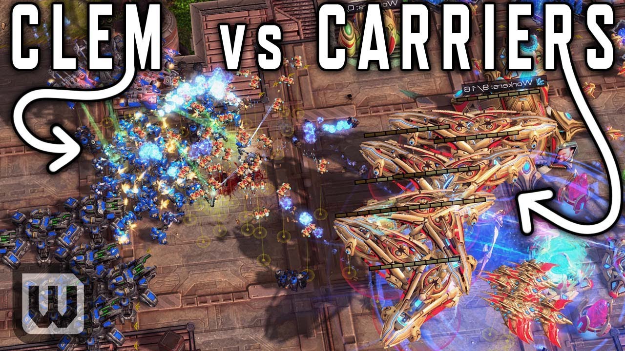 Did Clem hard counter MASS CARRIERS?! - StarCraft 2 - YouTube