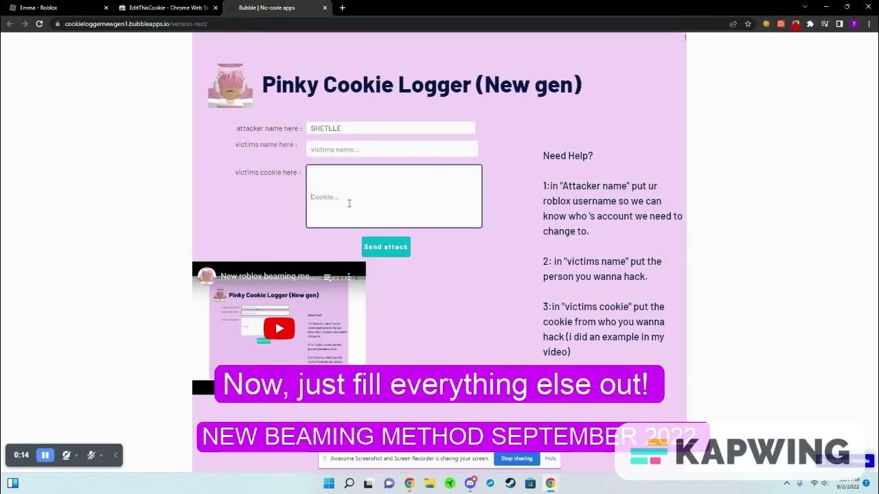 ROBLOX BEAMING METHOD (2022) - YouTube
