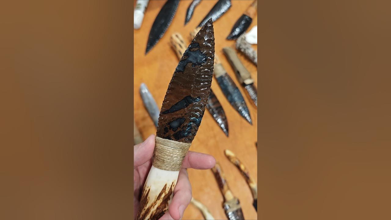 Нож из Обсидиана от мастерская Ножи Каменного Века. Острота и Красота ...