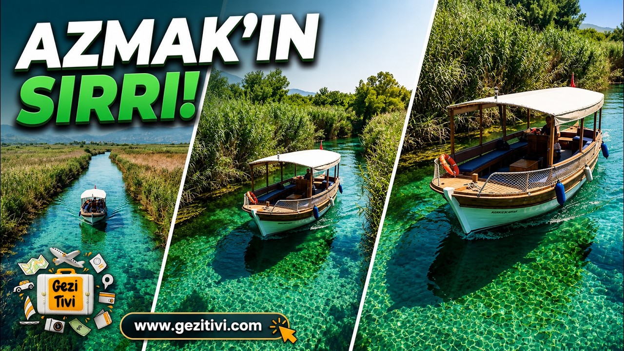 🌿 AZMAK NEHRİ: Akyaka’nın Saklı Cennetinde Tekne Keyfi! 💦 Berrak Sular ...