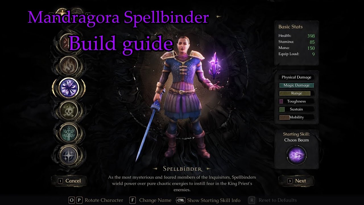 Mandragora spellbinder strongest skills and talents build guide - YouTube
