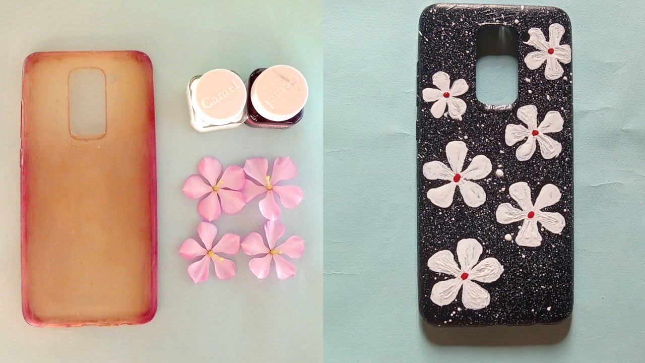 Old mobile cover art || Mobile cover painting || DIY - YouTube