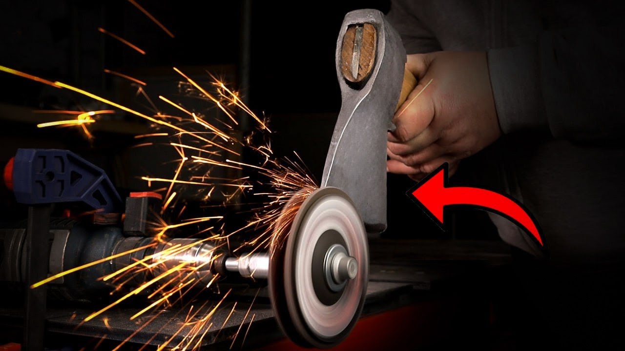 Amazing Method To Sharpen An Ax Like A Razor Sharp In Just 3 Minutes ...