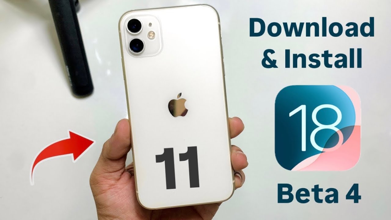 How to Download & Install iOS 18 Beta 4 Update on iPhone 11 - YouTube