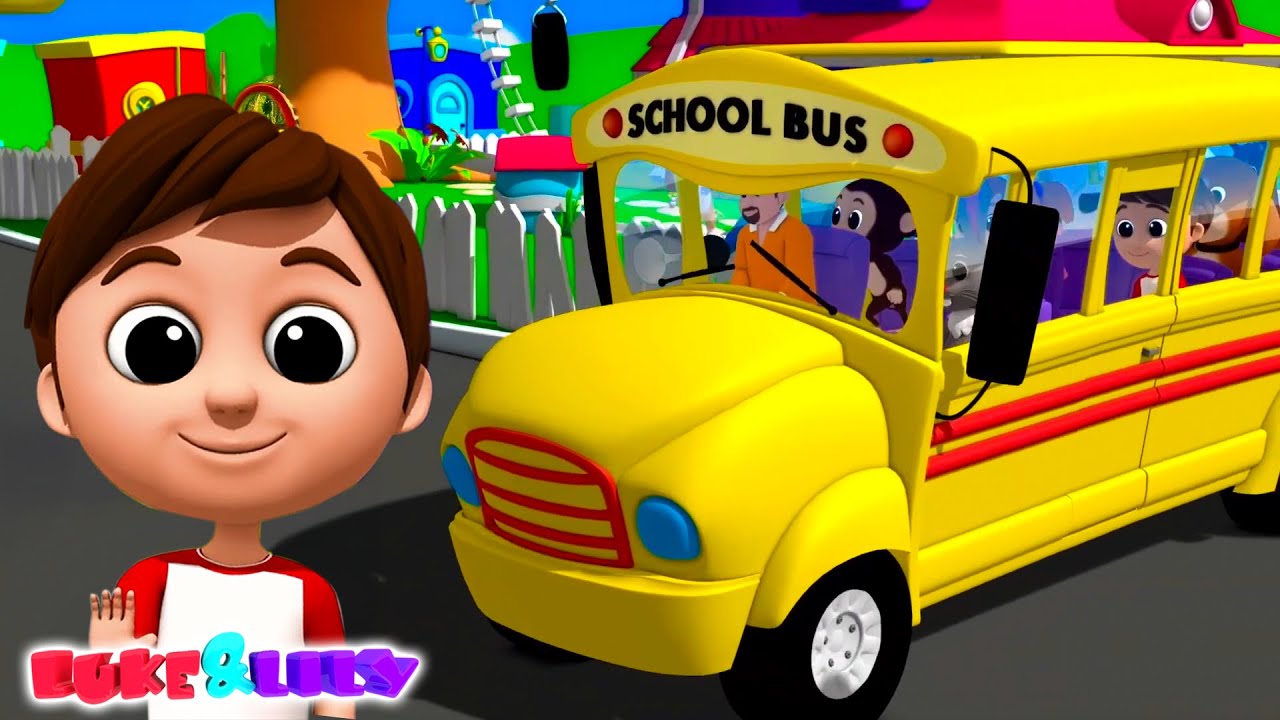 Roues sur le Bus, Préscolaire Chanson + Plus Luke And Lily Rimes pour ...