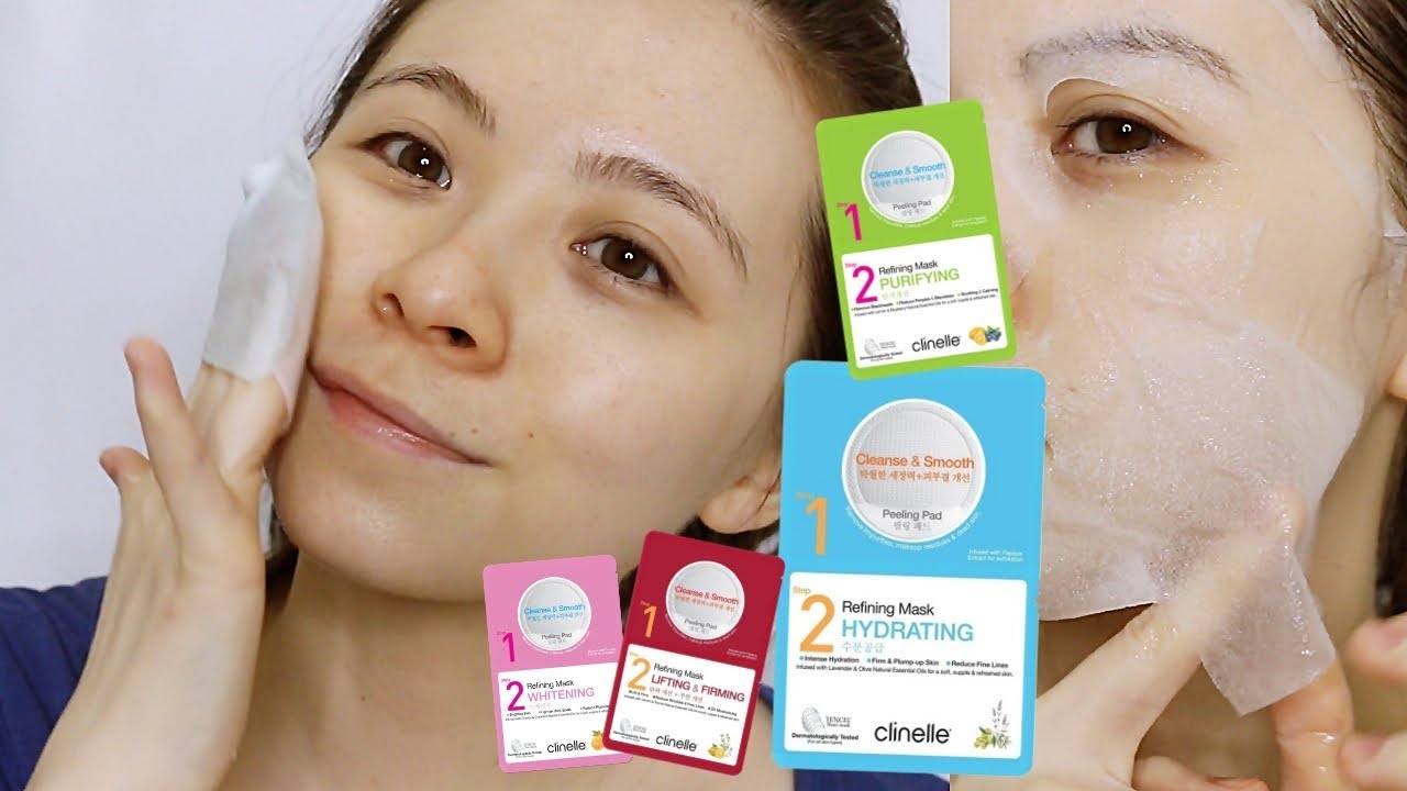 NEW Clinelle PEEL & MASK Set First Impression \\ JQLeeJQ - YouTube