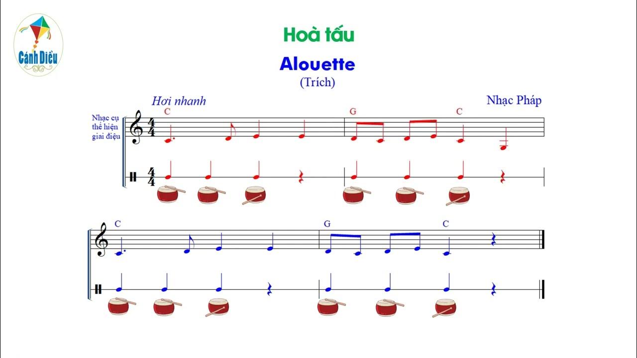 Hoà tấu nhạc cụ: ALOUETTE – French Folk Songs (Chủ đề 4 – SGK Âm nhạc 7 ...