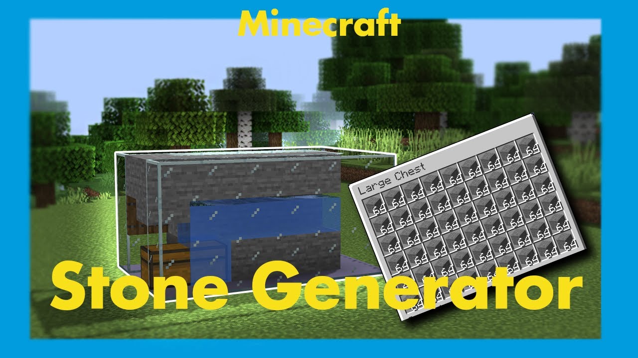Cara Membuat Stone Generator - Minecraft Indonesia - YouTube