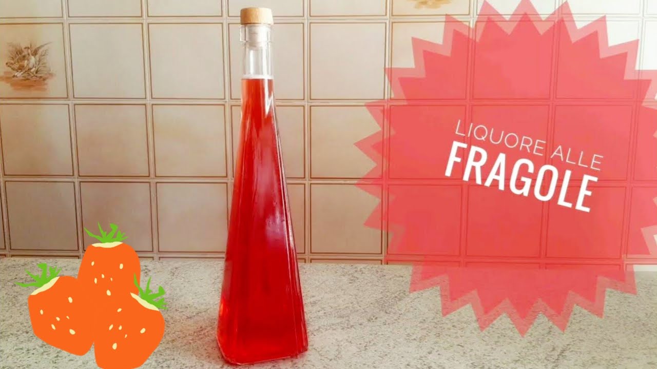 LIQUORE alle FRAGOLE facilissimo // Homemade STRAWBERRY LIQUEUR | easy ...