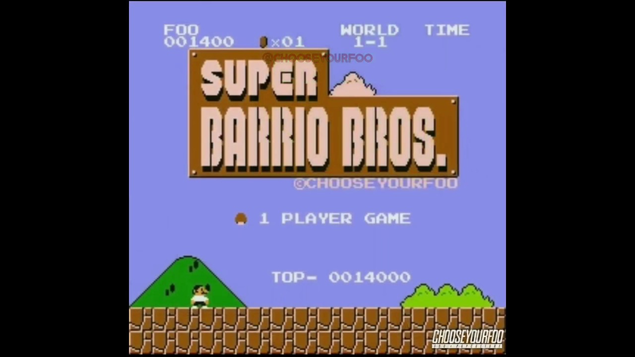 SUPER BARRIO BROS world 1-1 - YouTube
