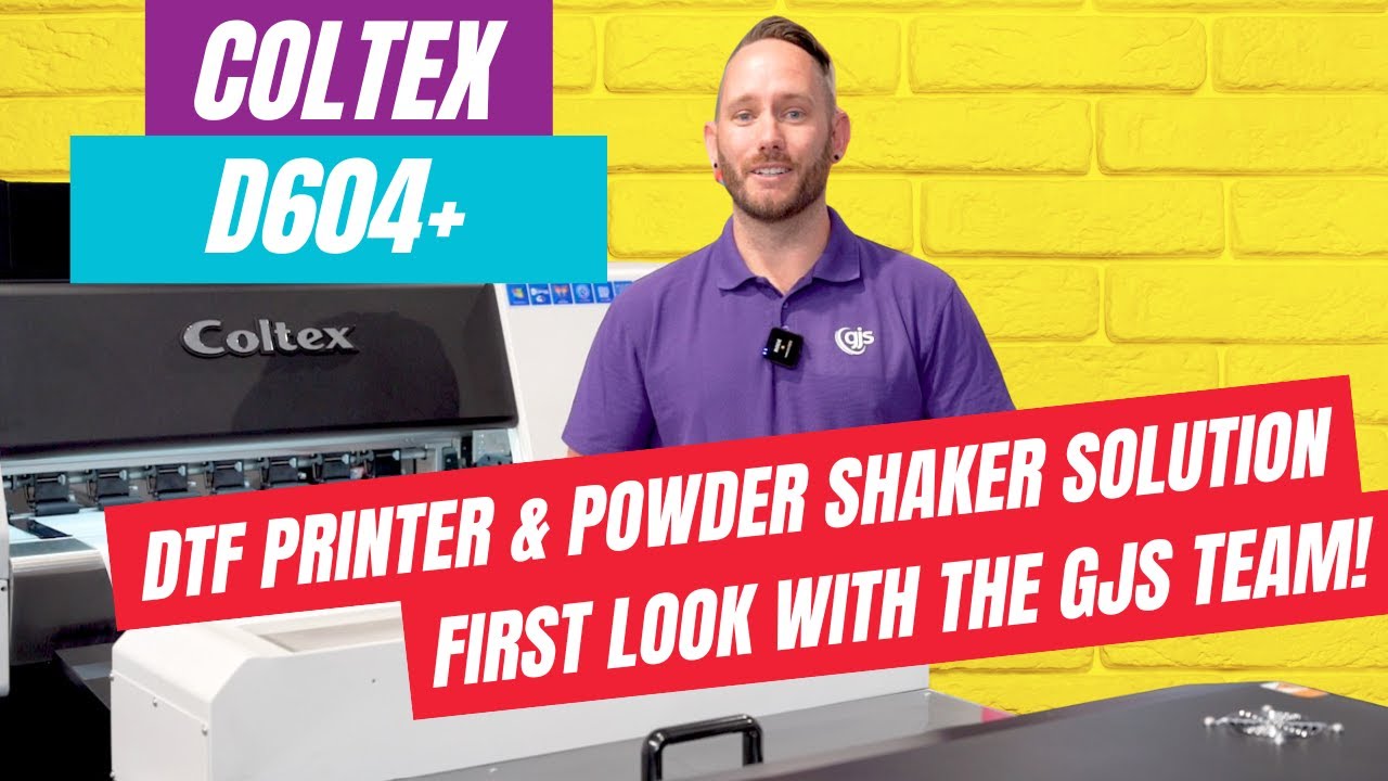 Coltex D604+ DTF Printer and Powder Shaker Solution: first look with the GJS team - YouTube
