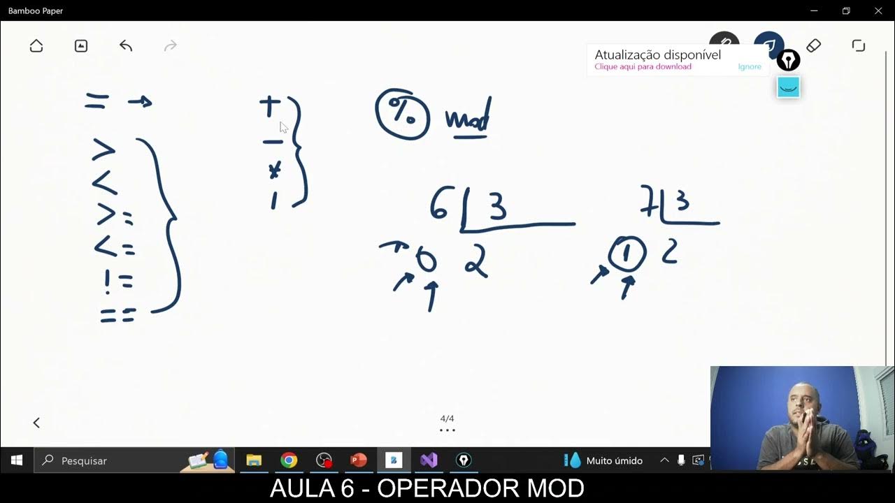 AULA 6 - Como Utilizar o Operador MOD (%) em C# - YouTube