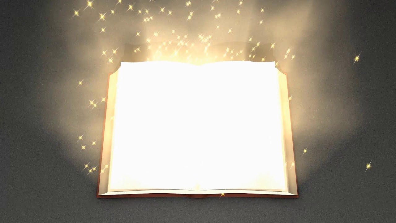 Magical book zoom in animation - YouTube