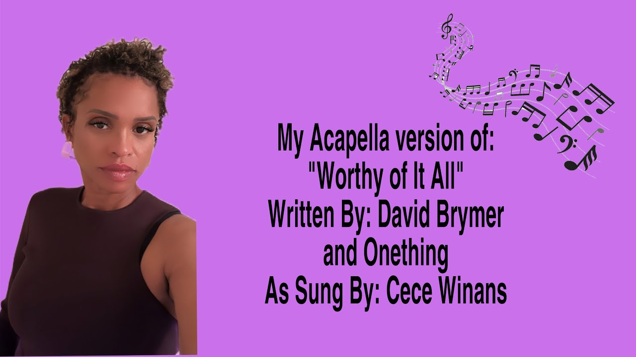 My Acapella version of: Worthy of it all written by David Bruner and ...
