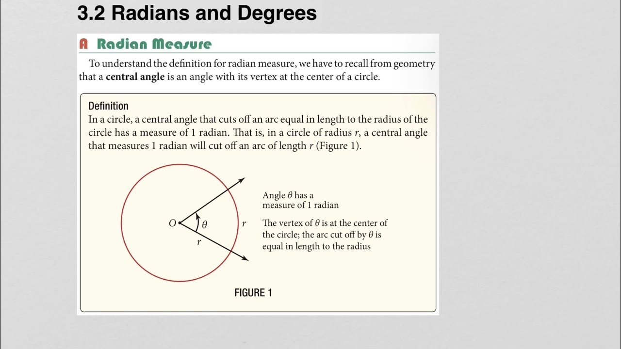 3.2 Radians and Degrees - YouTube