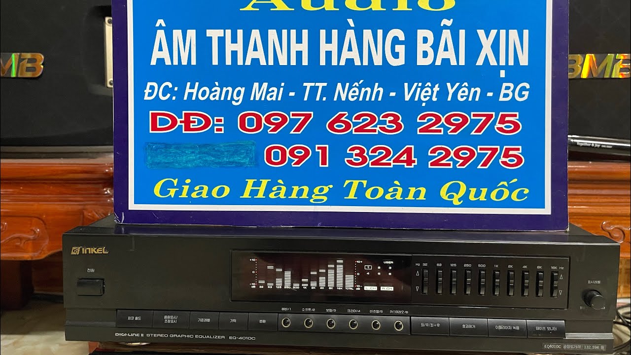 Equalizer (Lọc Xì) Hàn Quốc inkel EQ-4010C zin - xịn chạy điện 220V giá 2,3 triệu (ship toàn ...