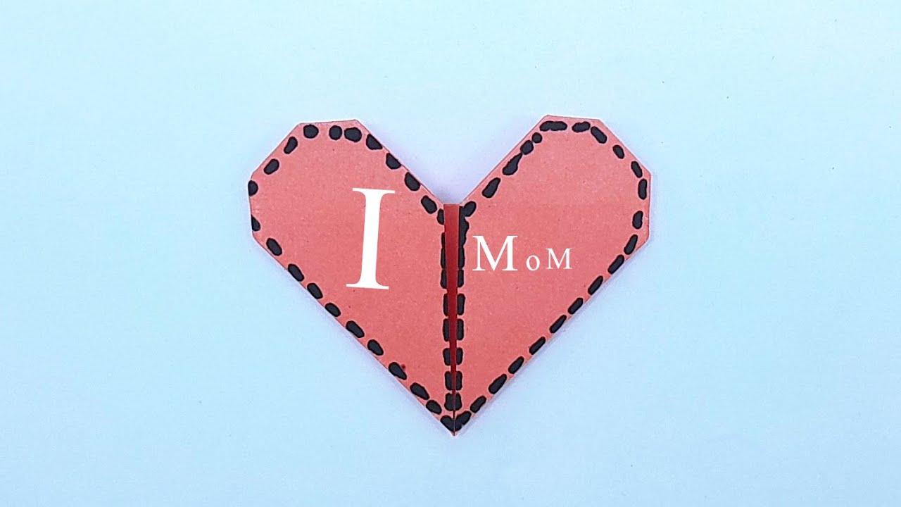 Easiest Origami Heart Ever for Mother's Day | Paper Heart-Folding ...
