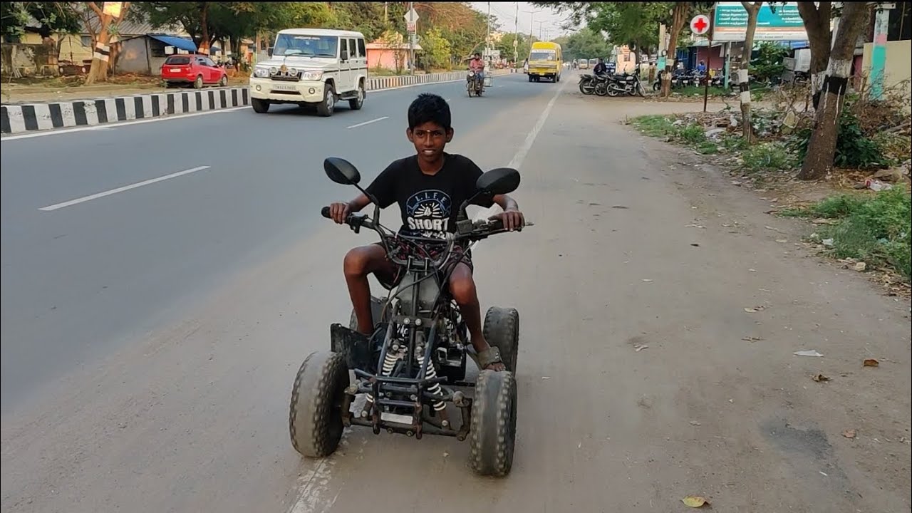 Four Wheels Bike Quad Bike Custom Made - YouTube