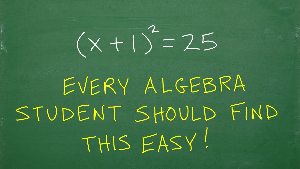  x 1 squared 25 Many Won t Answer This Completely YouTube