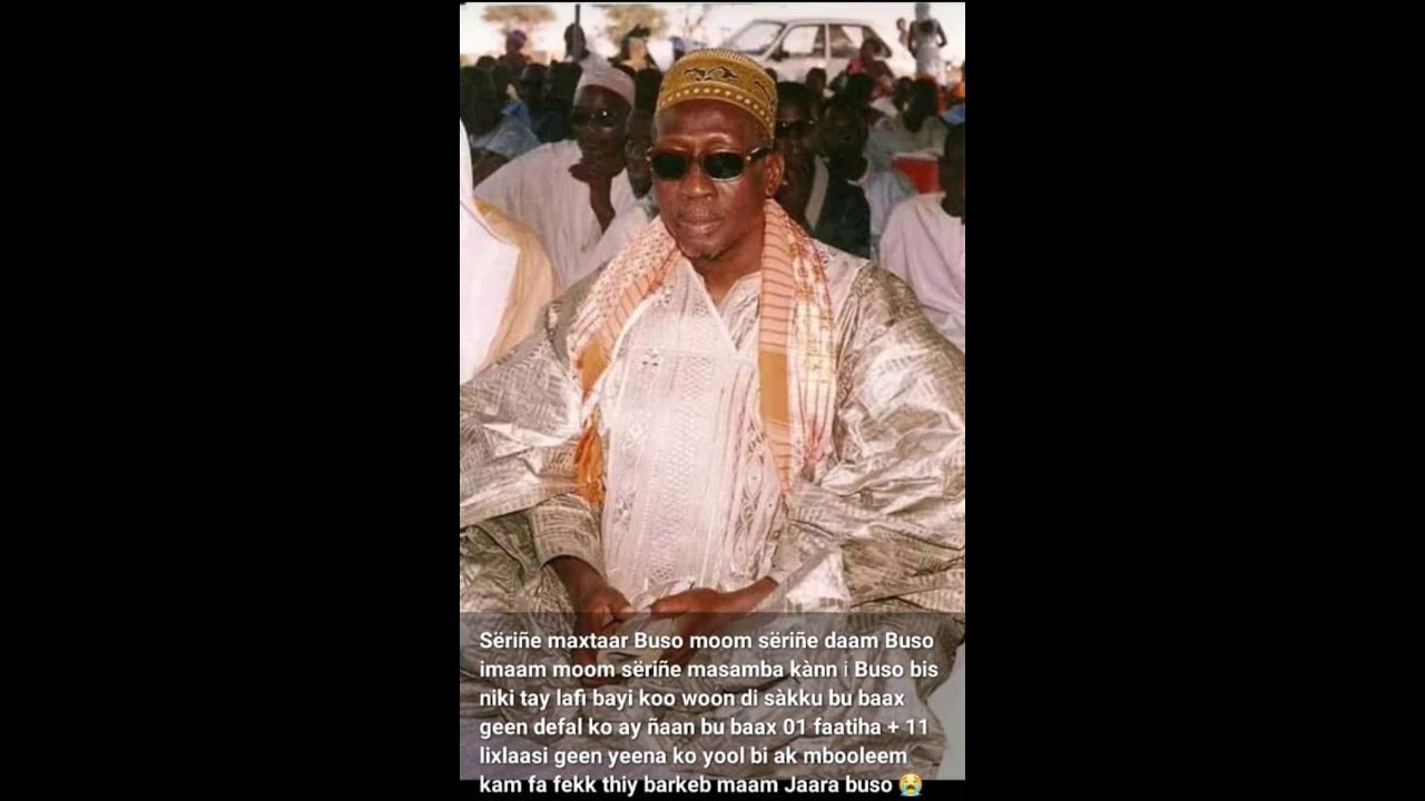 Serigne Fallou NIANG Chante wolofal Serigne Makhtar Bousso - YouTube