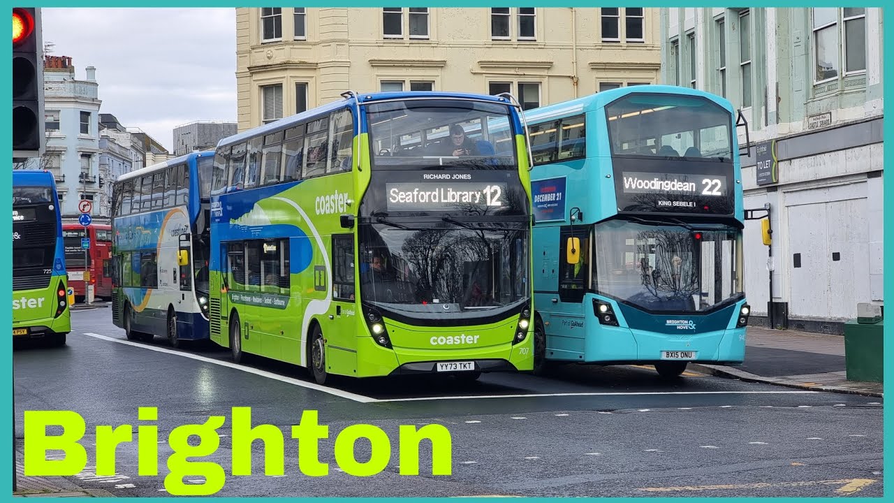 Buses at Brighton 2 - YouTube