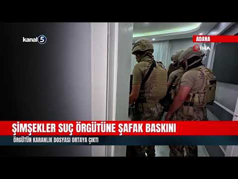 Şimşekler suç örgütüne şafak baskını! Örgütün karanlık dosyası ortaya çıktı