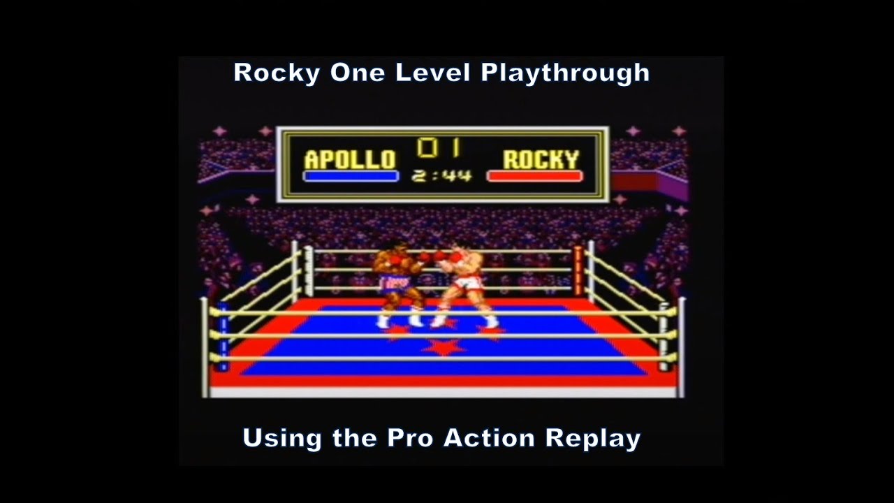 Rocky One Level Playthrough using the Pro Action Replay for the Master ...