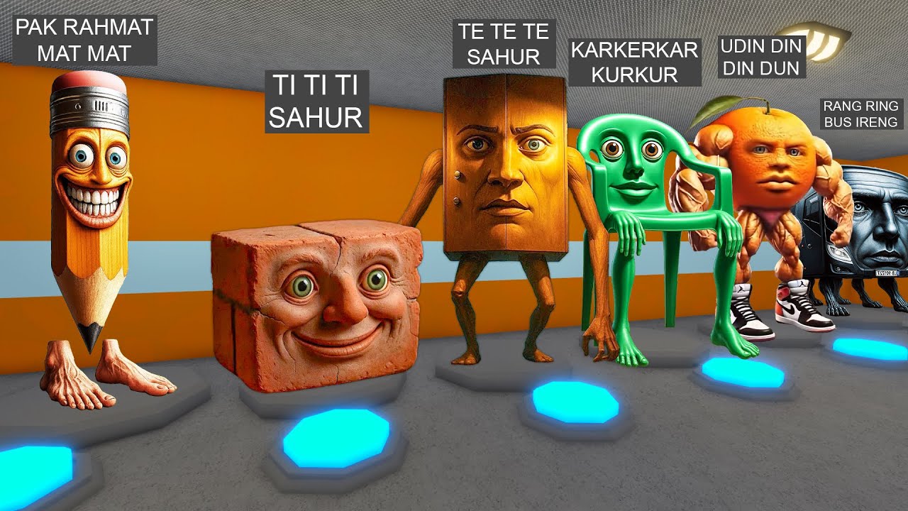 BRAINROT 1.000.000 MORPHS! TI TI SAHUR, PAK RAHMAT... in BARRY'S PRISON ...